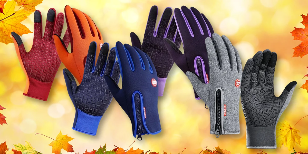 Voděodolné termo rukavice zateplené flísem | Slevomat.cz