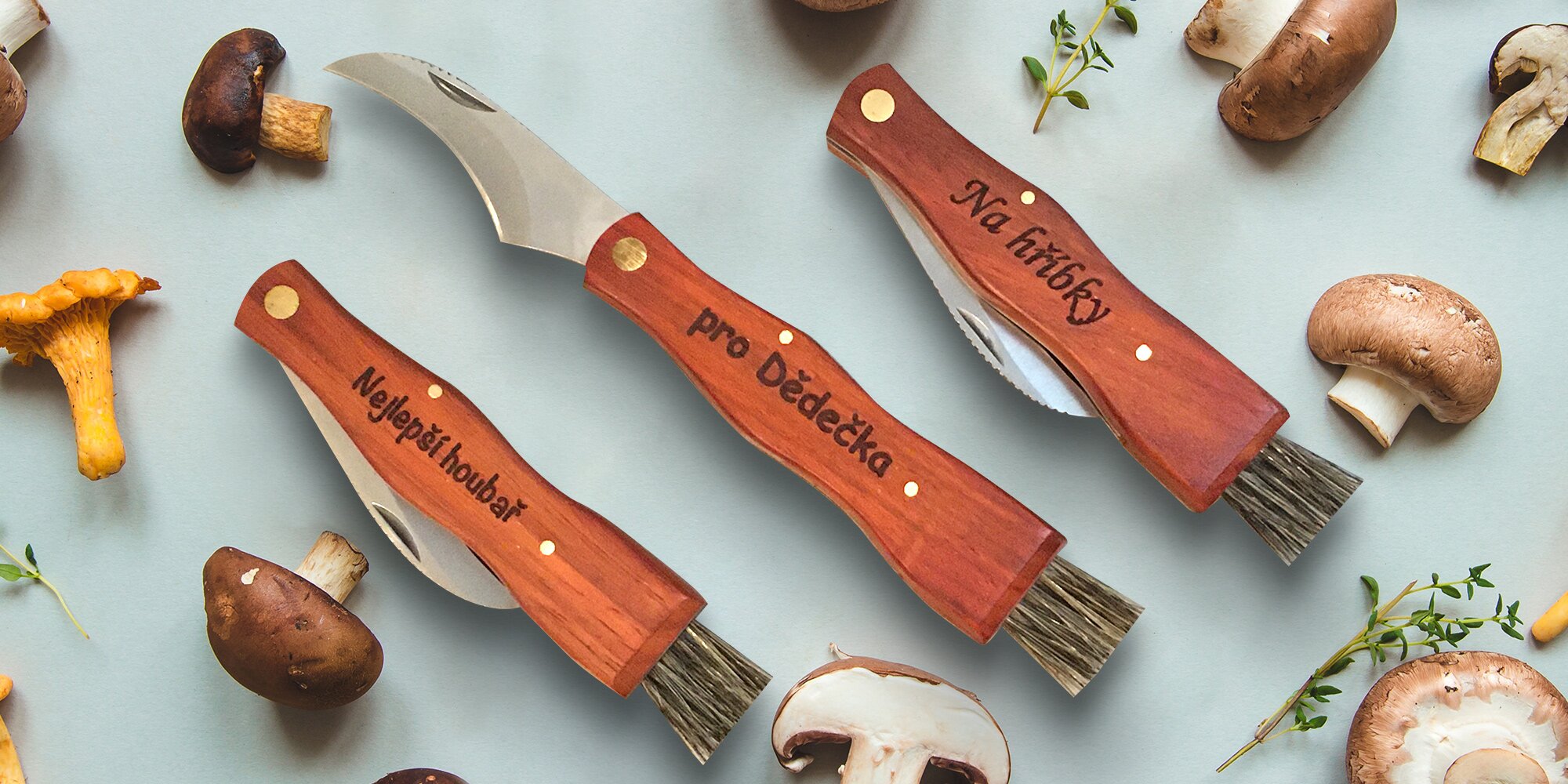 Nůž na houby s gravírováním vlastního textu | Slevomat.cz